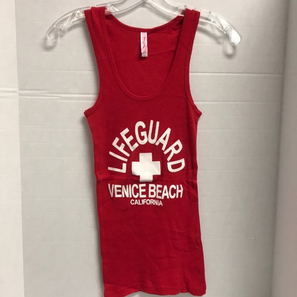Tops | Venice Beach Lifeguard Tank Top | Poshmark